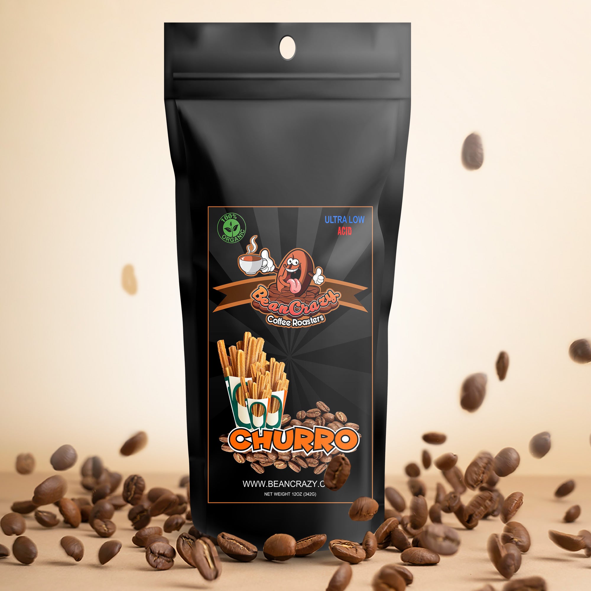 Churro Flavored Coffee - Cinnamon, Organic, Low Acid